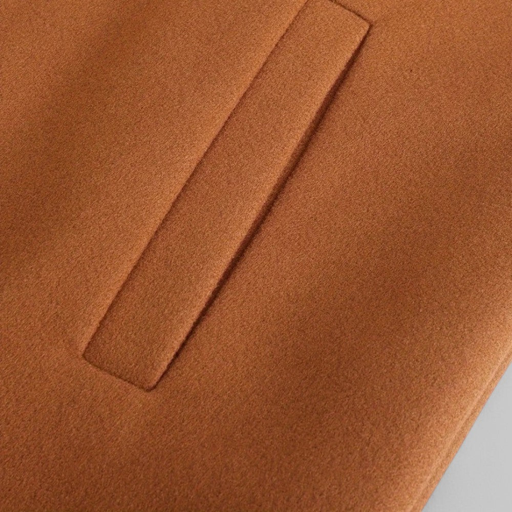 Men’s Smart Casual Coat – Minimalist Button Winter Coat – Hudson Grace